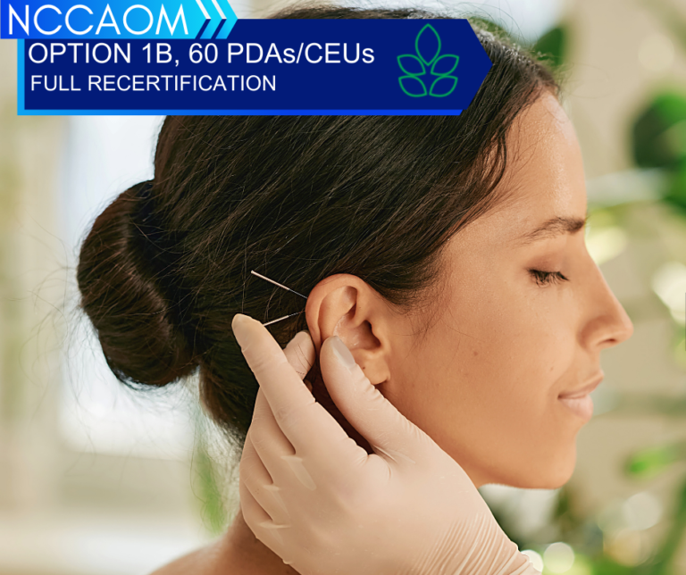 NCCAOM CEU - Acupuncture Continuing Education
